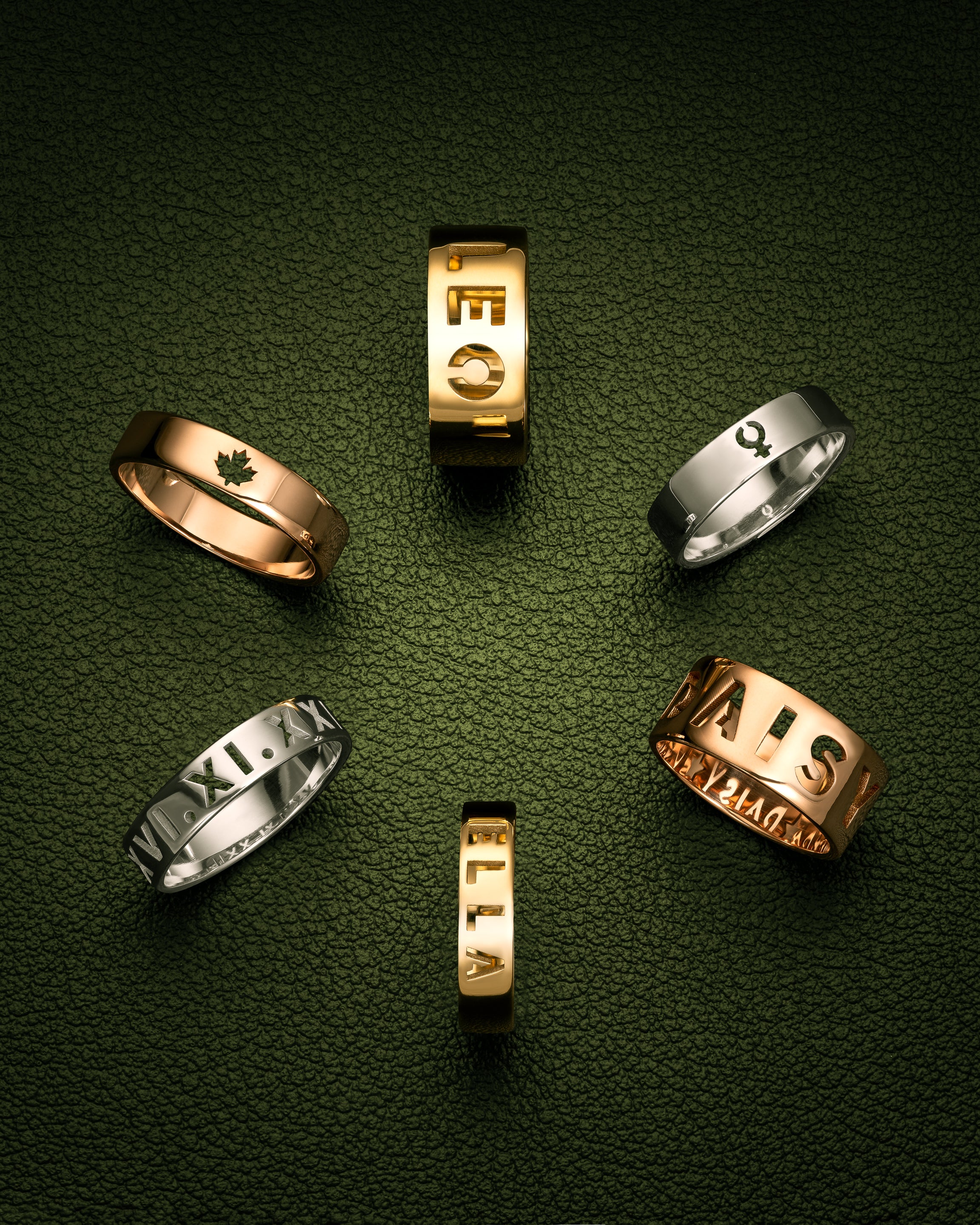 Letter Ring | Mini | Gold – WILLIAM ÉDOUARD