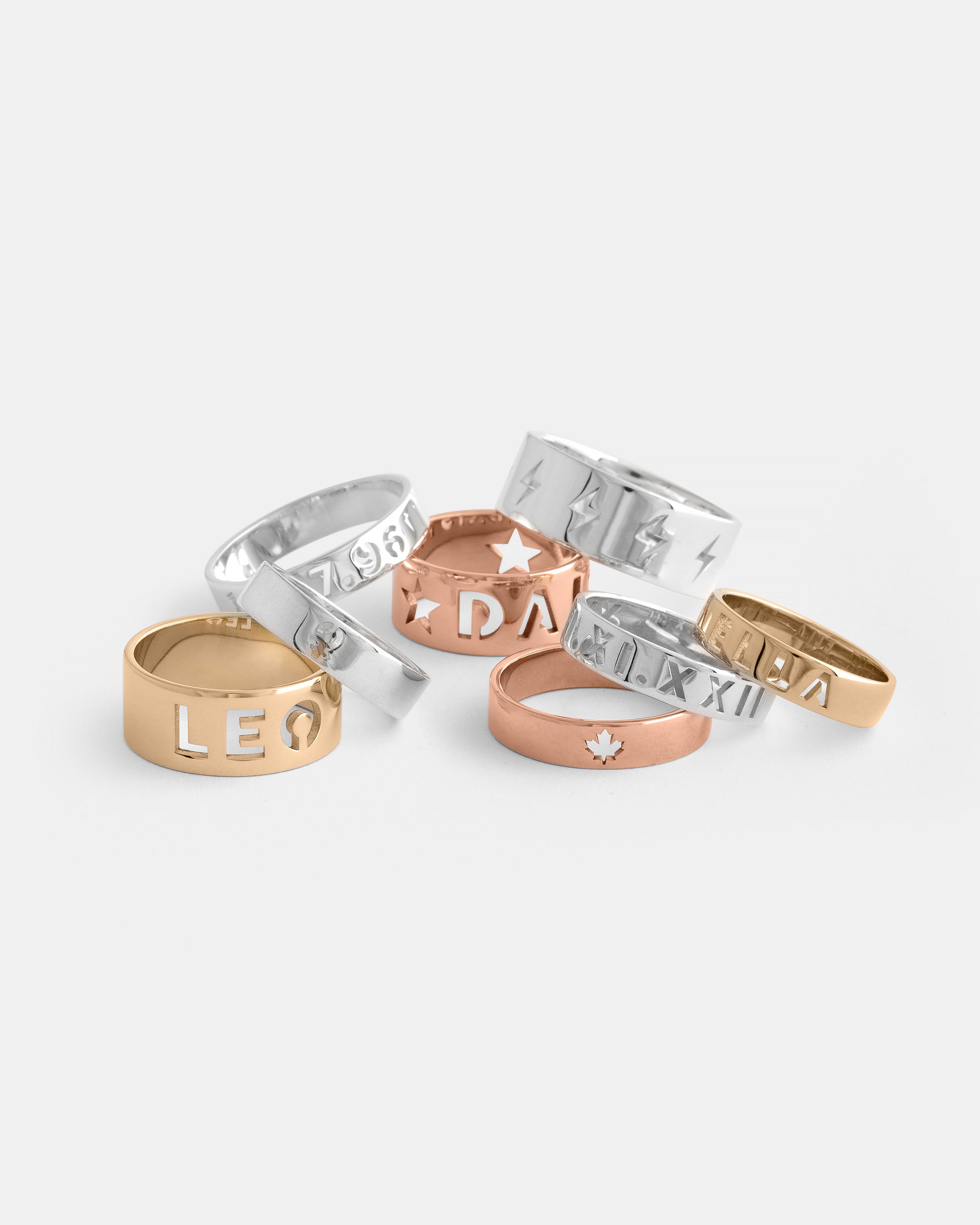 Letter Ring | Mini | Gold – WILLIAM ÉDOUARD